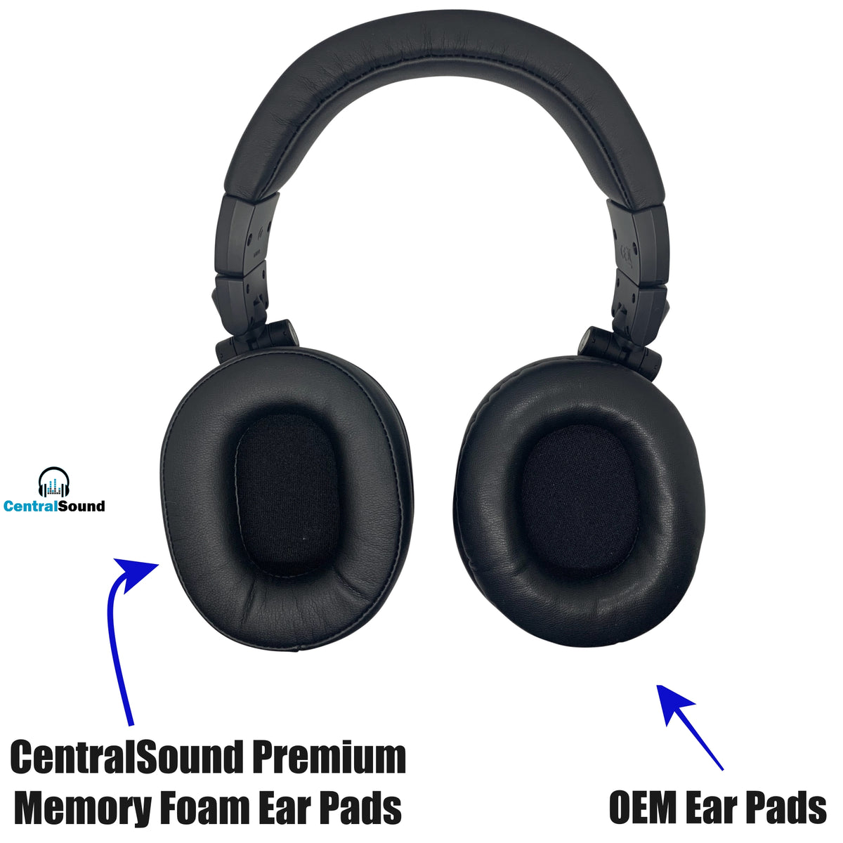 CentralSound Premium Foam Ear Pad Cushions for Audio-Technica M Series ...